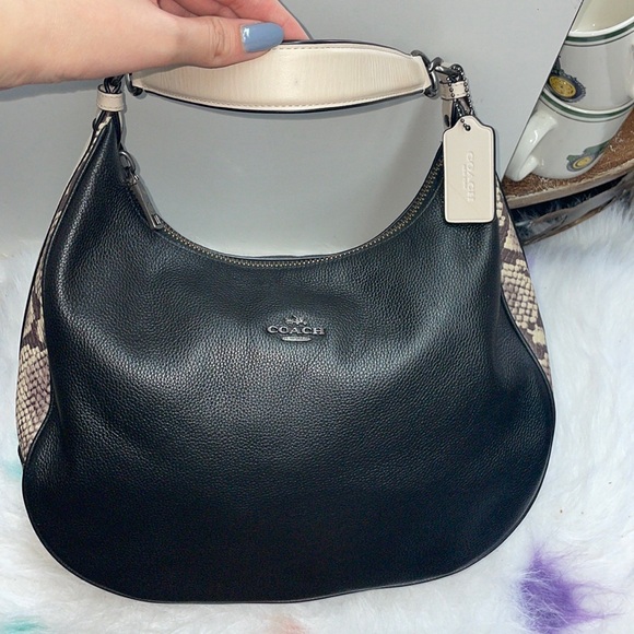 Coach | Bags | Coach Harley Python Embossed Leather Hobo | Poshmark